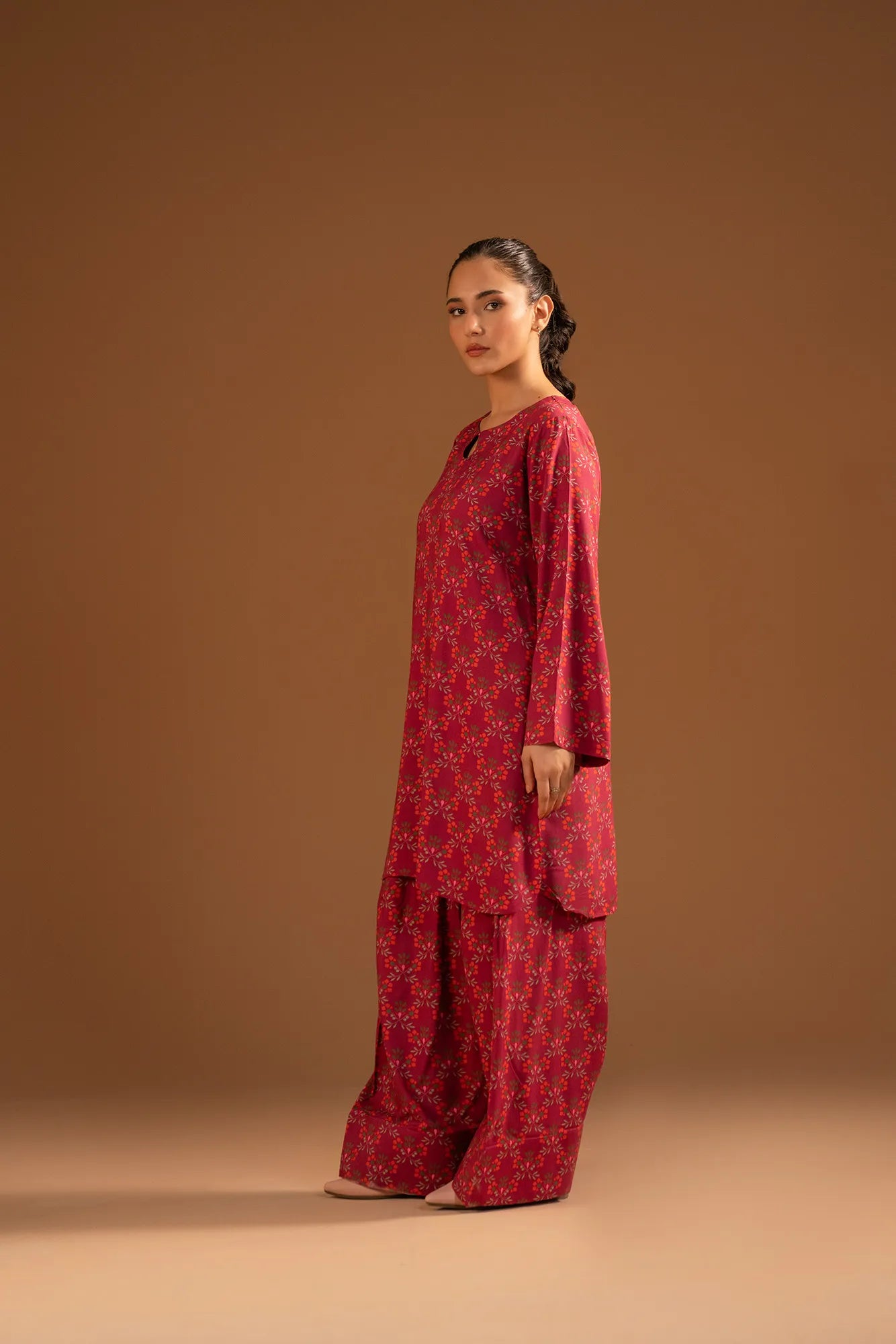 1 Piece Printed Linen Shirt